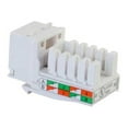C2G Cat6 RJ45 UTP Keystone Jack - White - Walmart.com
