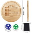 Farkle Dice Tray with 2 Sets of 6 Pearl Dice- Wooden Classic Game for ...