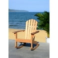 Safavieh Brizio Outdoor Adirondack Slat Back Rocking Chair - Natural ...