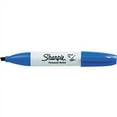 Sharpie Permanent Markers Broad Pack, Chisel Tip, Blue, 12 Count ...