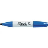 Sharpie Permanent Markers Broad Pack, Chisel Tip, Blue, 12 Count ...