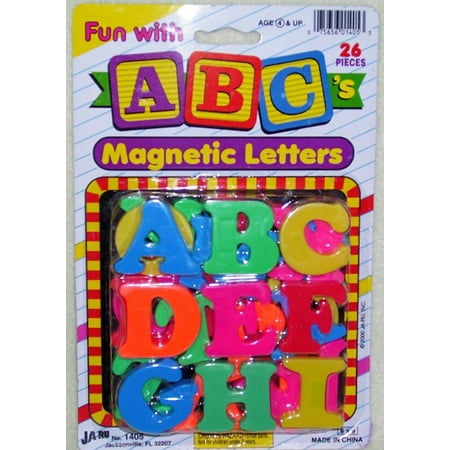 JA-RU - Fun with ABC's Magnetic Letters - 26 Pieces - Walmart.com