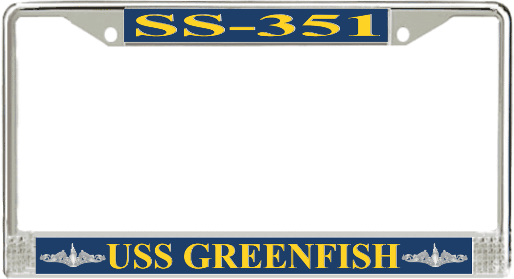 USS Greenfish SS-351 License Plate Frame - Walmart.com