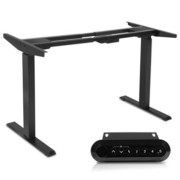 59-Inch Large Electric Height Adjustable Computer L-Shaped Desk with ...