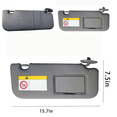 Left Driver And Right Passenger Side Sun Visor For Toyota Vios Yaris ...
