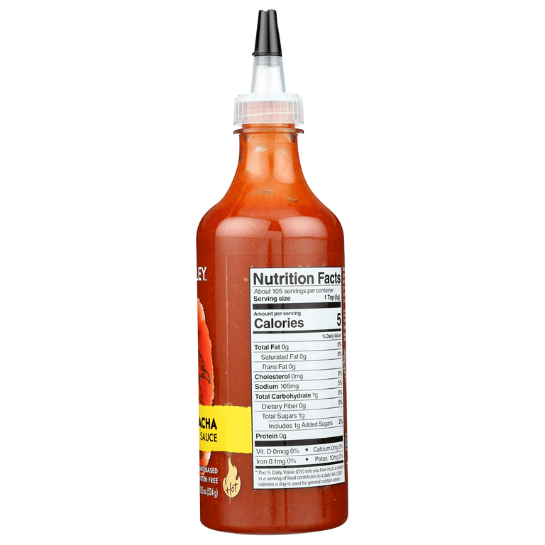 Sriracha Nutrition Label