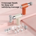 CNV Professional Mini Massage Gun with 9 Interchangeable Heads ...