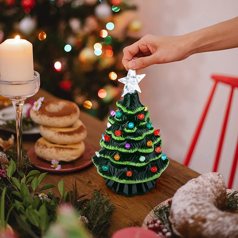 Christmas Tree Snow Scene