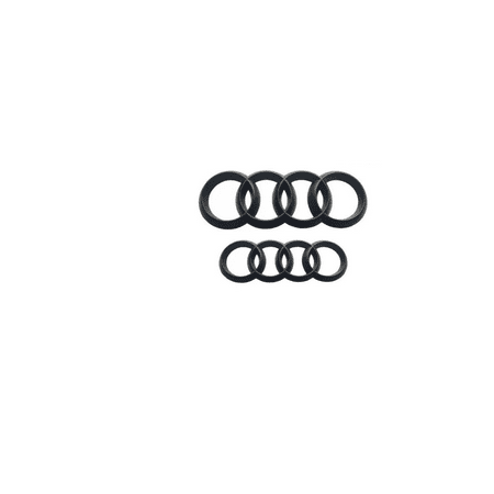 JOYWE Audi A4L Black Edition Blackline Emblem Logo Ring Black 14-16 ...