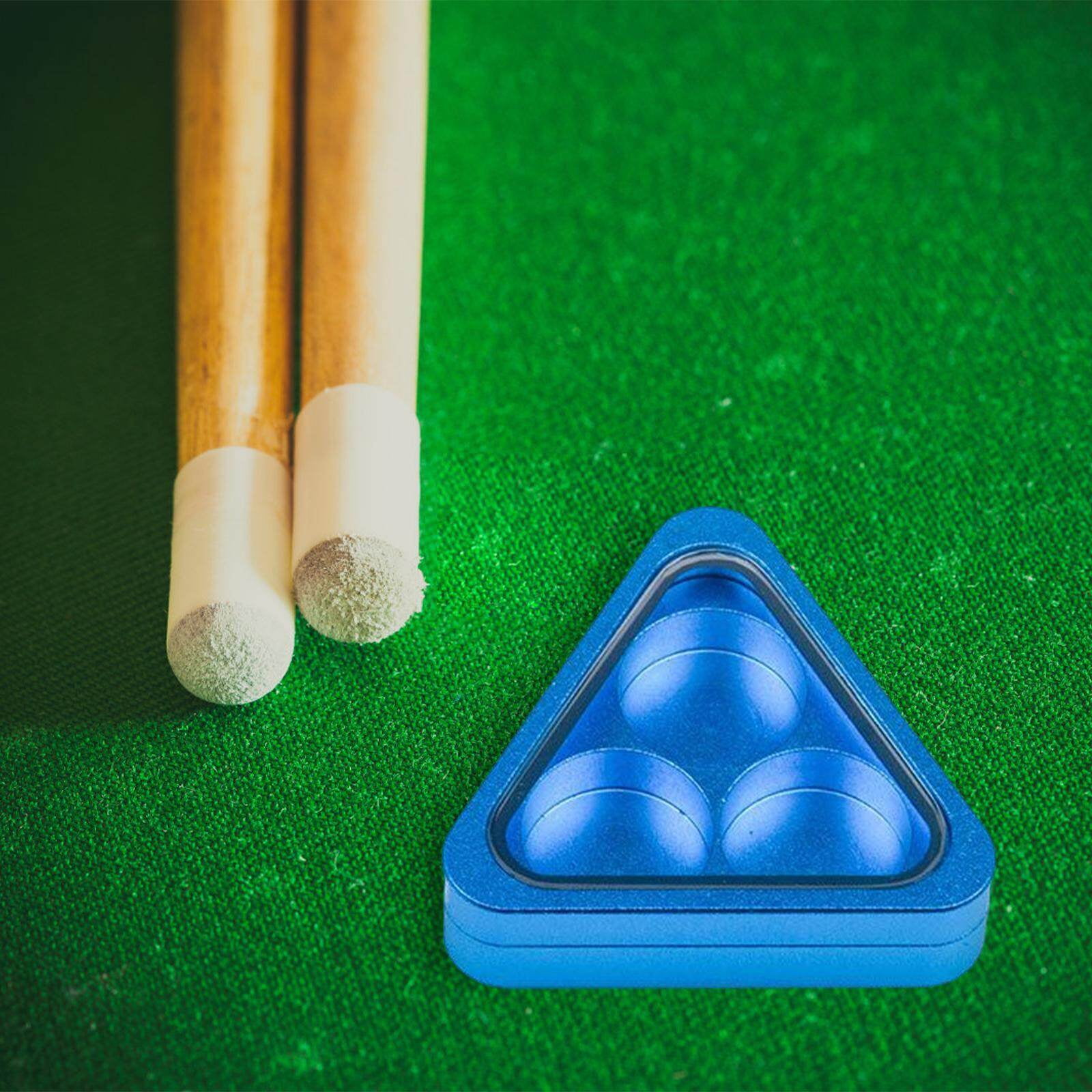 Maoww Blue Triangle Metal Pool Stick Chalk Holder Convenient Use Made ...