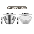 304 Stainless Steel Fine Mesh Colander Set(2-Piece), Small Strainer ...