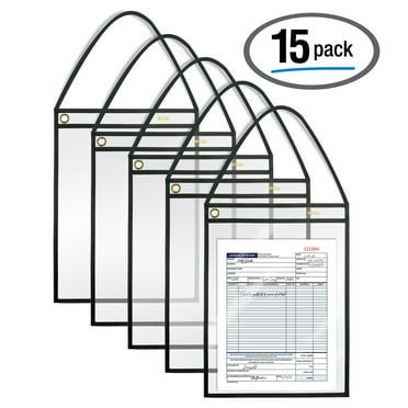 C-Line Shop Ticket Holder with Strap, Black, Stitched, 75", 9 x 12, 15 ...