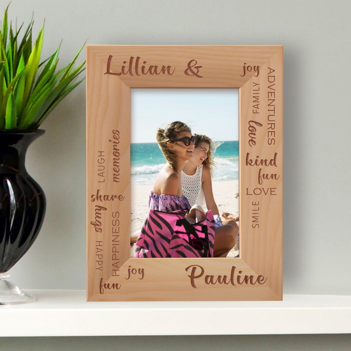 Adventures, Family, Love, Happiness, Smile Personalized Wooden Frame 4 ...
