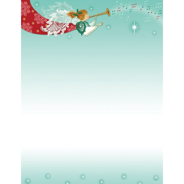 Great Papers Herald Angel Letterhead 80/Pack 2014053 - Walmart.com