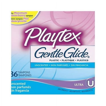 Playtex Gentle Glide Regular & Super Multipack Unscented Tampons, 36 ...