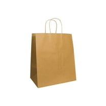PTP BAGS Natural 10" x 7" x 12" Tote Bags [Pack of 250] Recyclable ...