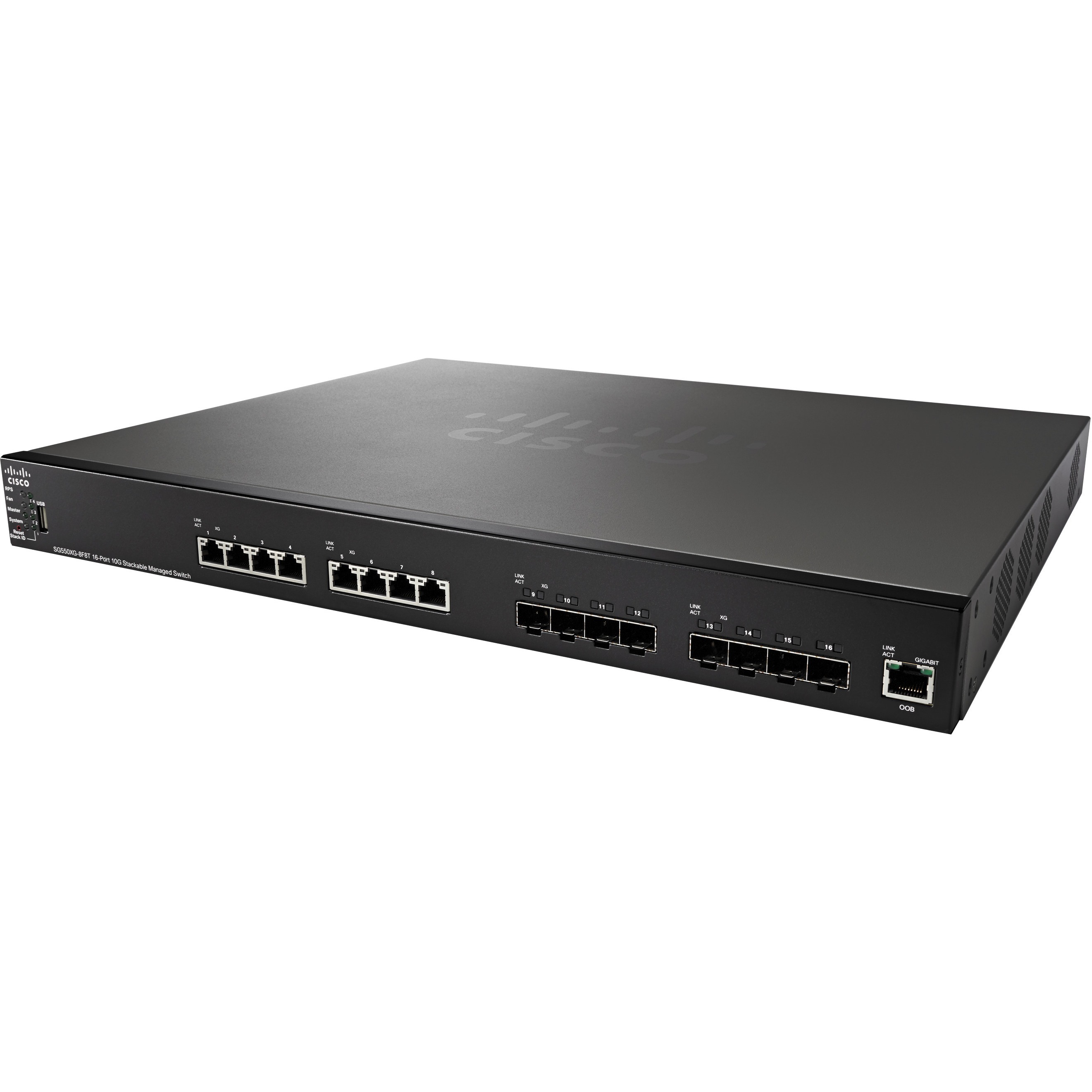 Cisco SG550XG-8F8T 16-Port 10G Stackable Managed Switch - Walmart.com ...