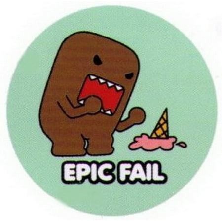 Domo-Kun Epic Fail Ice Cream 3-inch Button DB4628-3 | Walmart Canada