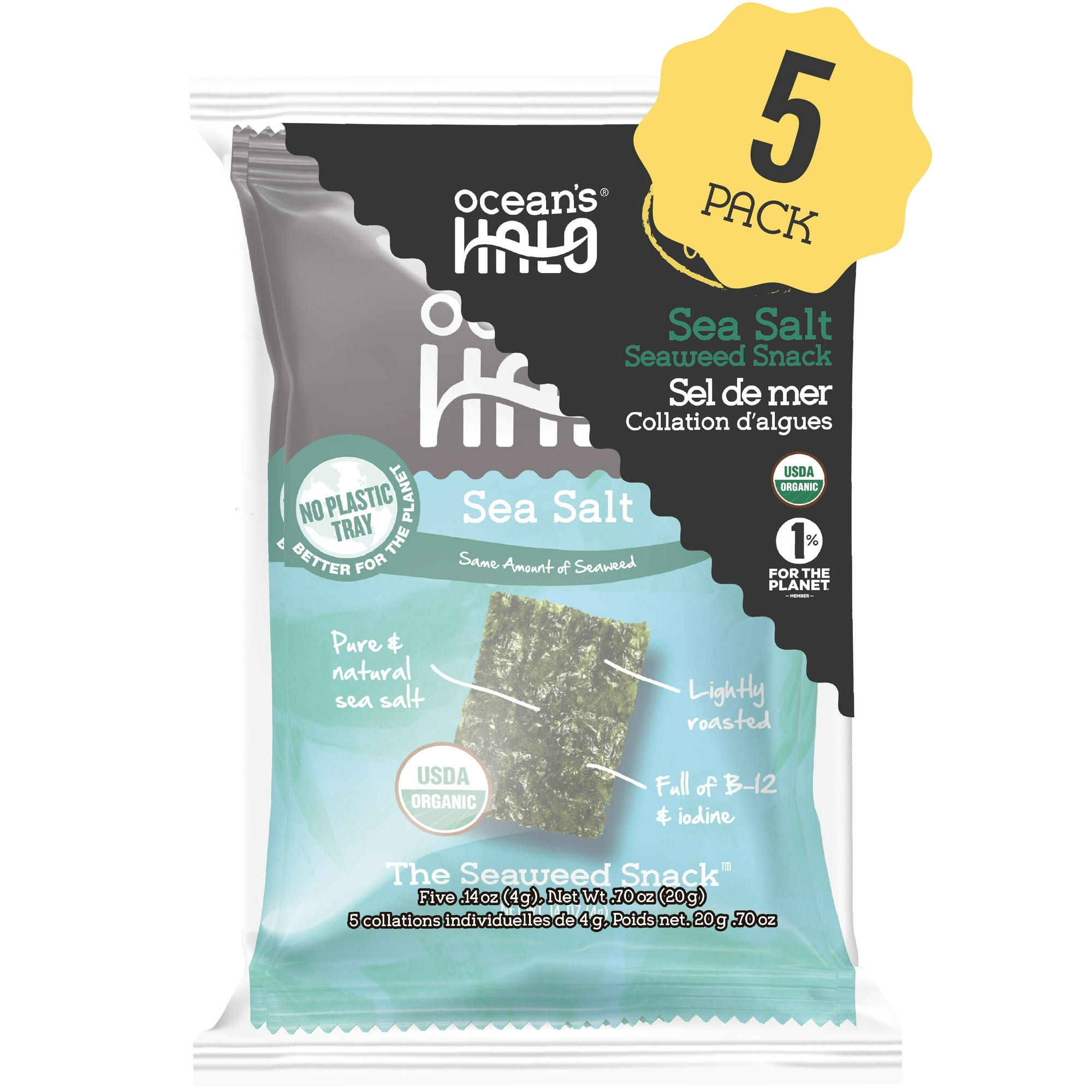 Click here for Oceans Halo Organic 5-Pack Sea Salt Seaweed Snack... prices