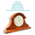 Bedford Clock Collection Battery Operated Mahogany Cherry Mantel Clock ...