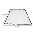 Dwellnix PVC Waterproof Tarpaulin with Eyelets, Clear Design – 8x10 ft ...