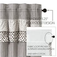 VHC Brands, Florette Ruffled Patchwork Short Curtain Panel, Brown ...
