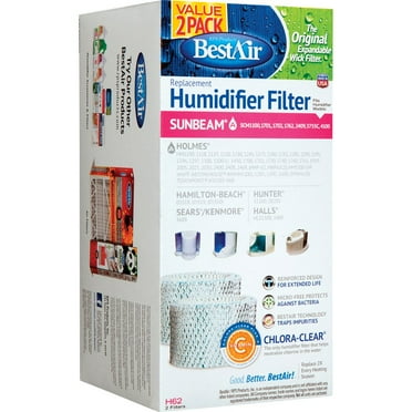 RPS BestAir ES12-C 4 Pack Extended Life Humidifier Wick Filter ...