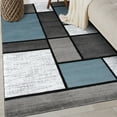 World Rug Gallery Contemporary Modern Boxes Area Rug or Runner ...
