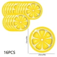 Darzheoy Paper Plates, 16-Count Lemon Disposable Dinnerware, 7 x 9 Inch ...