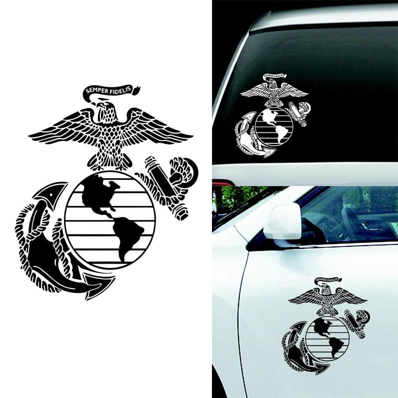 Fahion Matte Black Usmc Marine Corps Veteran Usa Decal Sticker Macbook ...