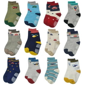 6 Pairs Assorted Kids Socks Size Ages 2-3 Years Animal Print Boys 2T 3T ...