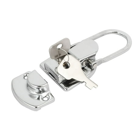 Suitcase Briefcase Metal Toggle Latch Hasp Lock 65mm Length 2pcs w 2 Keys