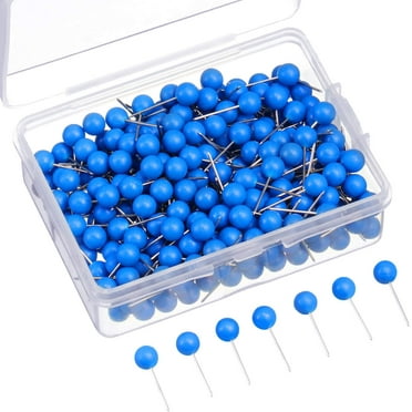 500 Pack Map Push Pins Map Tacks Small Size (Blue, 1/8 Inch) - Walmart.com