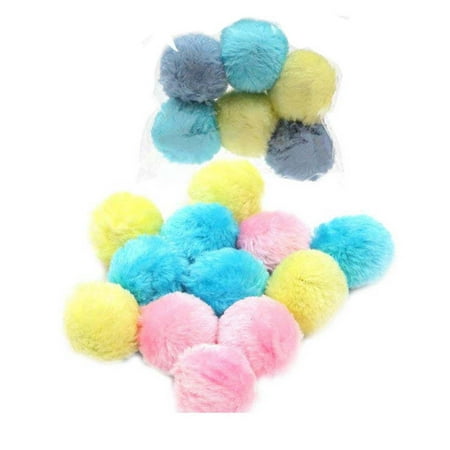 6 Pcs Colorful Cat Balls, Handmade Plush Bouncy Ball for Cats Kitten ...