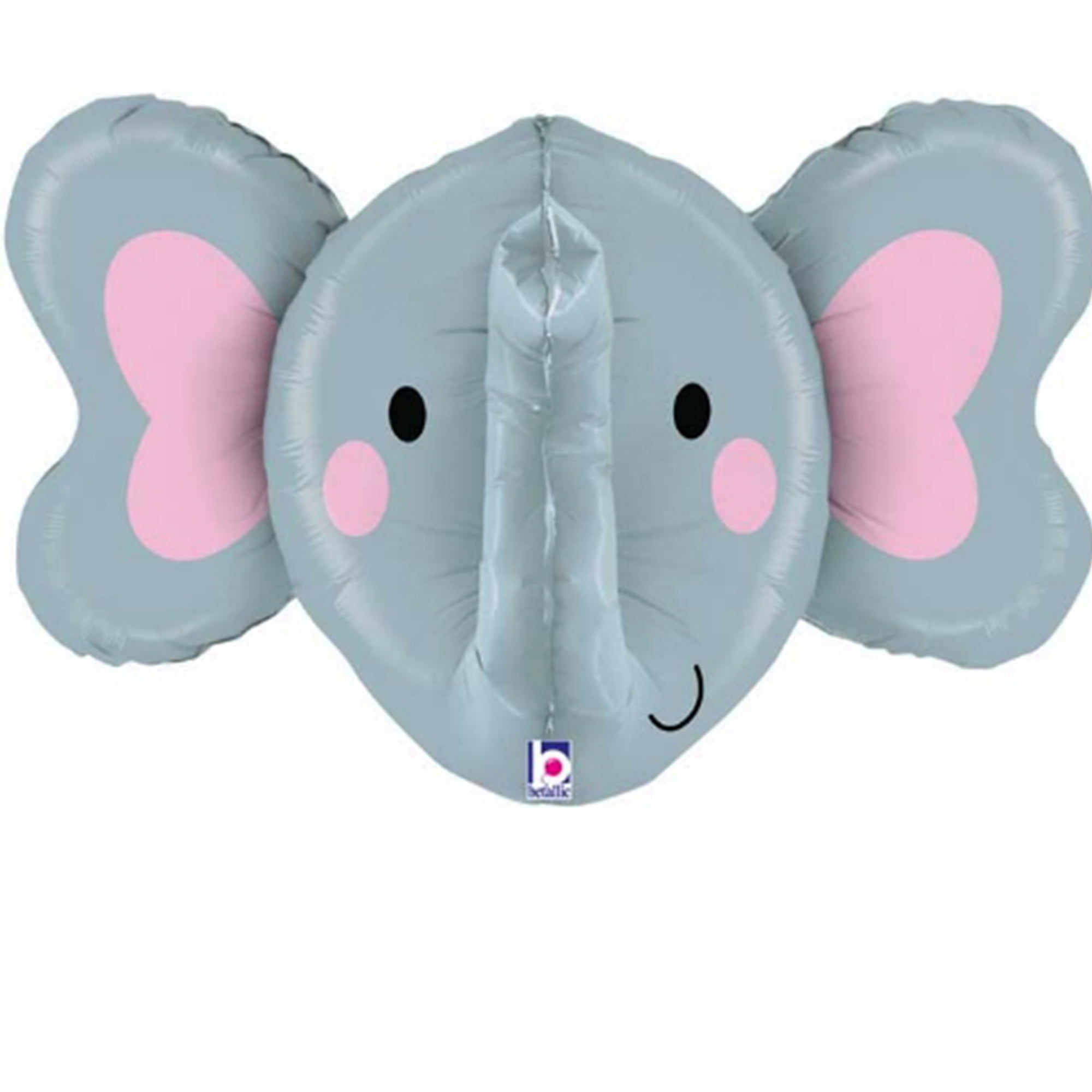 Elephant Head Shape Toy Foil Balloon, Grey, 34" - Walmart.com