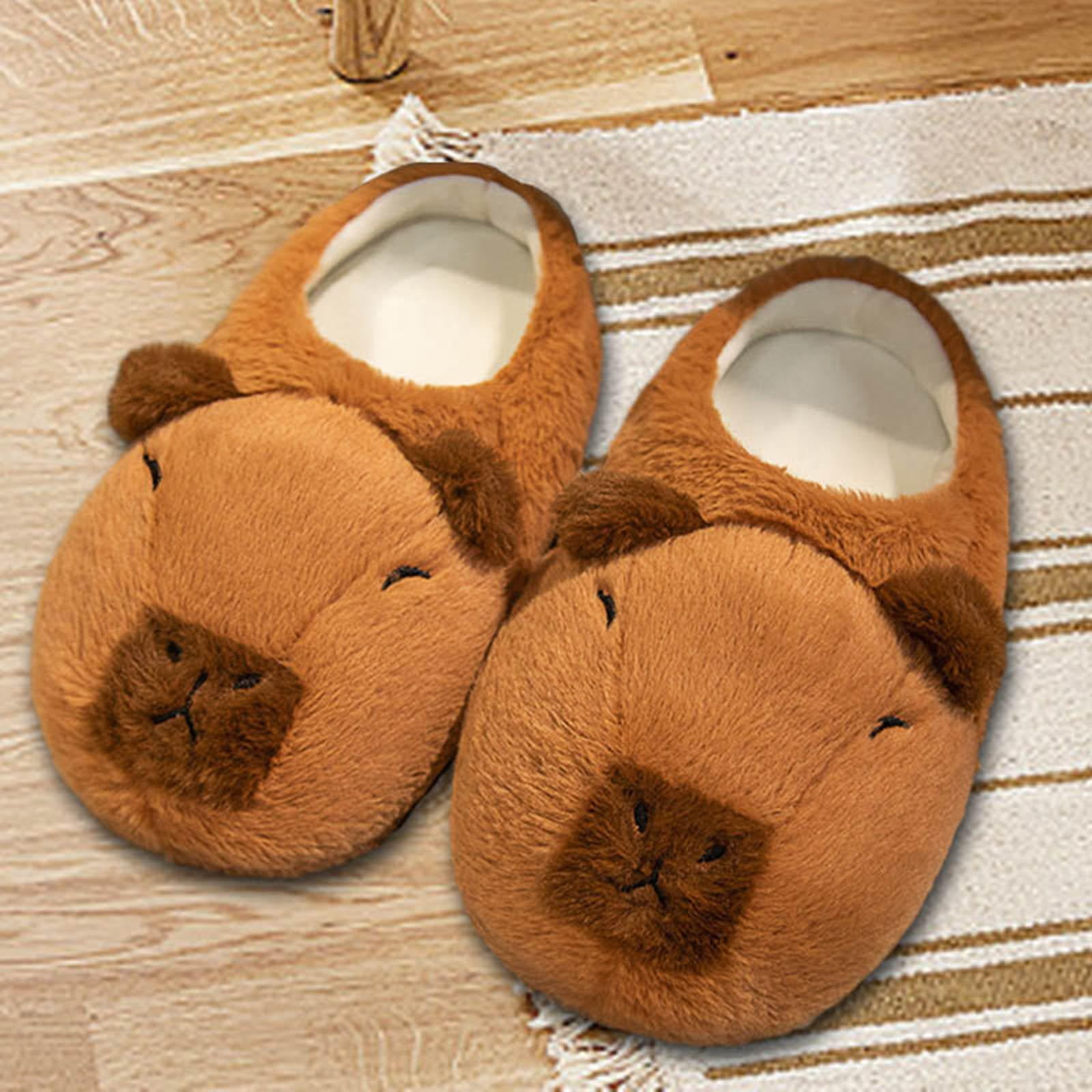 Pantuflas lindas Yinane para mujer Capybara Invierno | Walmart en línea