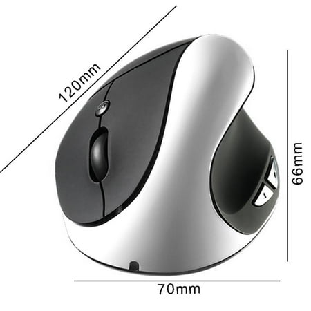 wuaynoat Third generations upright grip vertical wireless mouse silent ...