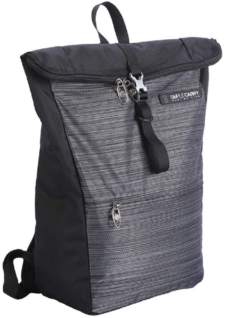 SIMPLECARRY Slim Travel Backpack with Shockproof Laptop Compartment ...