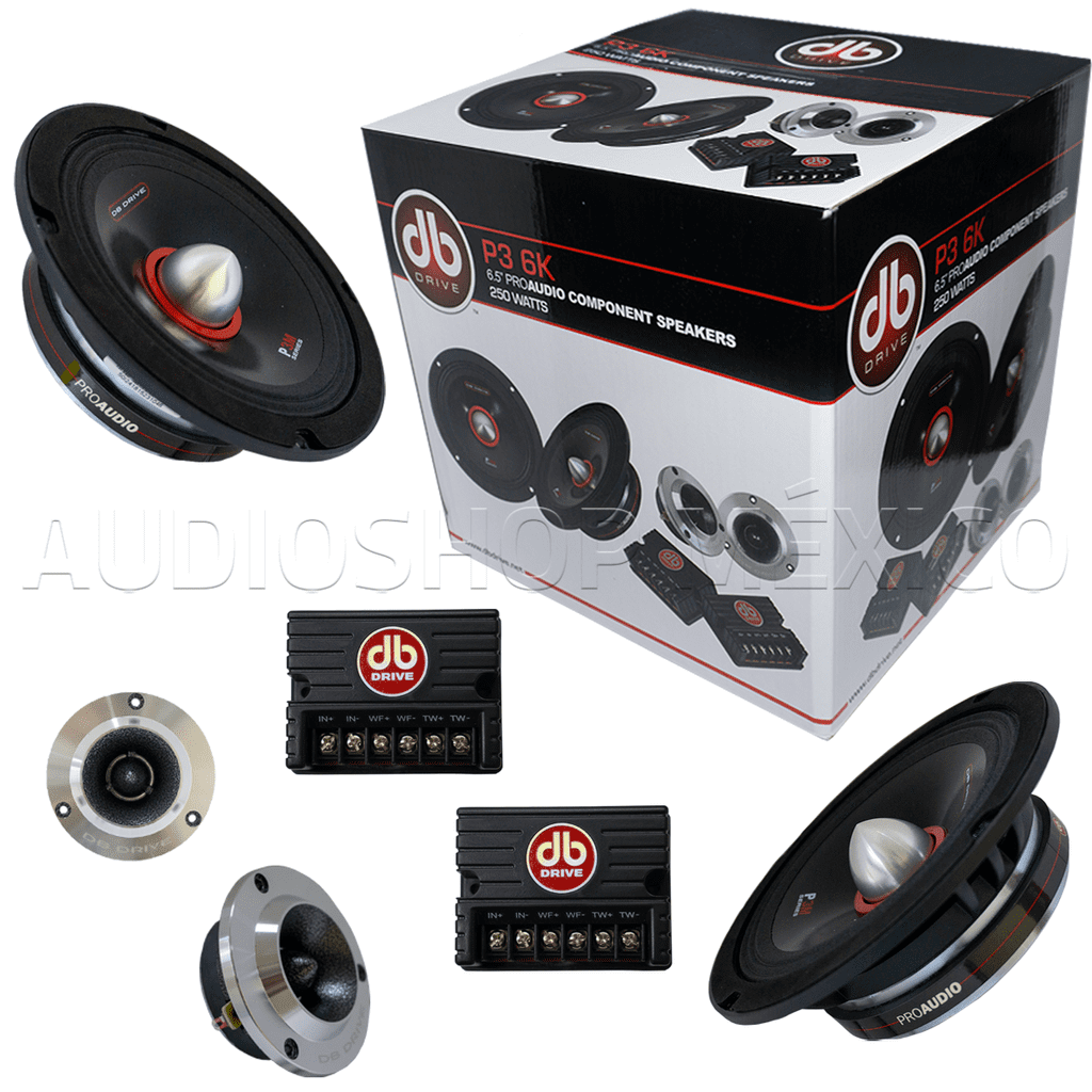 Set de Medios Rangos DB Drive P3 6K 250 Watts 6.5 Pulgadas Open Show Midrange DB Drive Set de ...