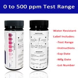 Top Line Test Strips, Chlorine Sanitizer Test Strips 0-500 ppm, Food ...