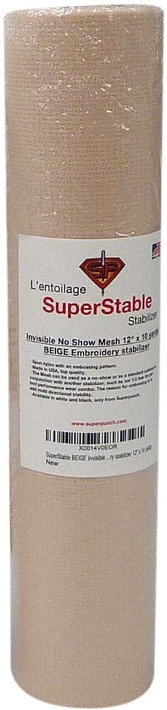 Invisible Mesh Stabilizer Beige 1.5 oz 12 inch x 10 Yard Roll ...