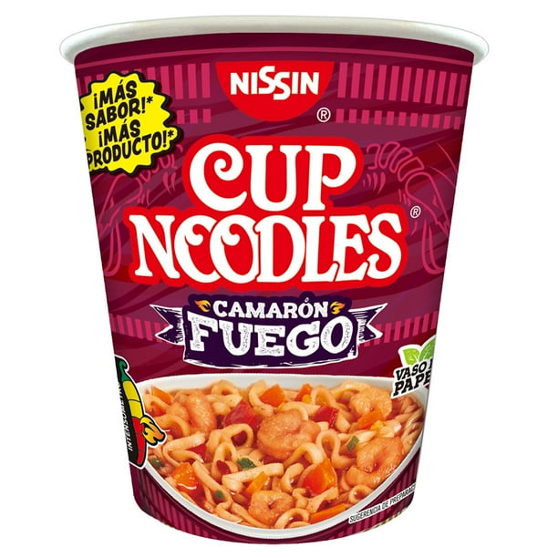 Sopa instantánea Nissin Cup Noodles camarón fuego 70 g | Walmart en línea