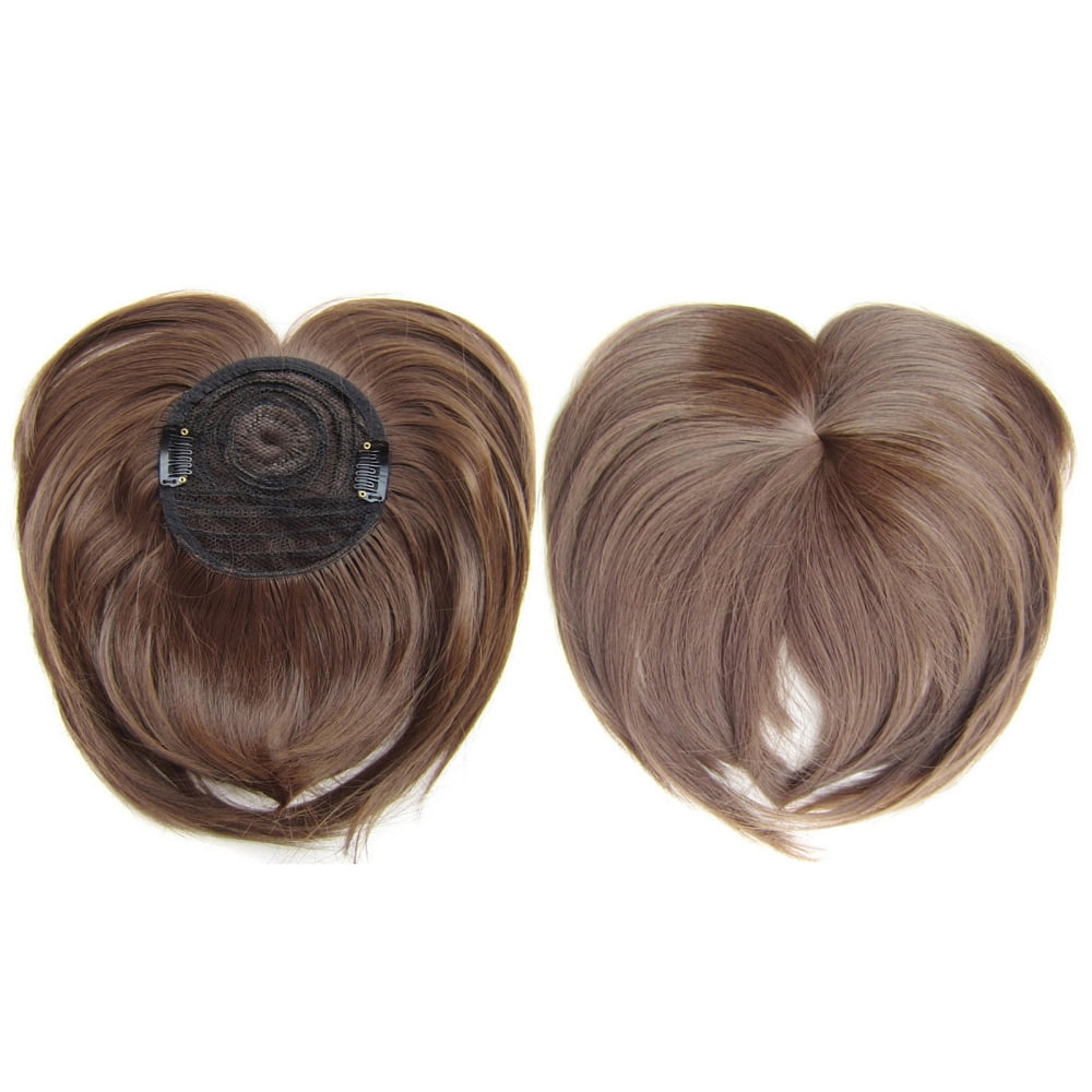 Silky Clip-On Hair Topper Wig Invisible One Piece Wig Silk Base Hair ...