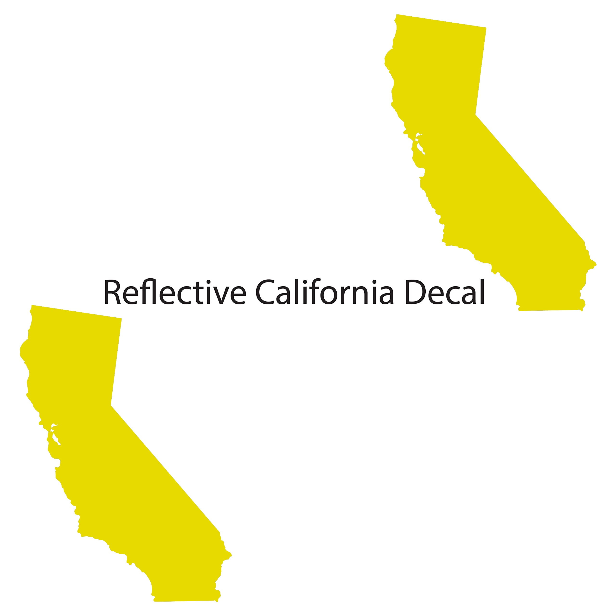LiteMark Yellow Reflective California Decals - Walmart.com