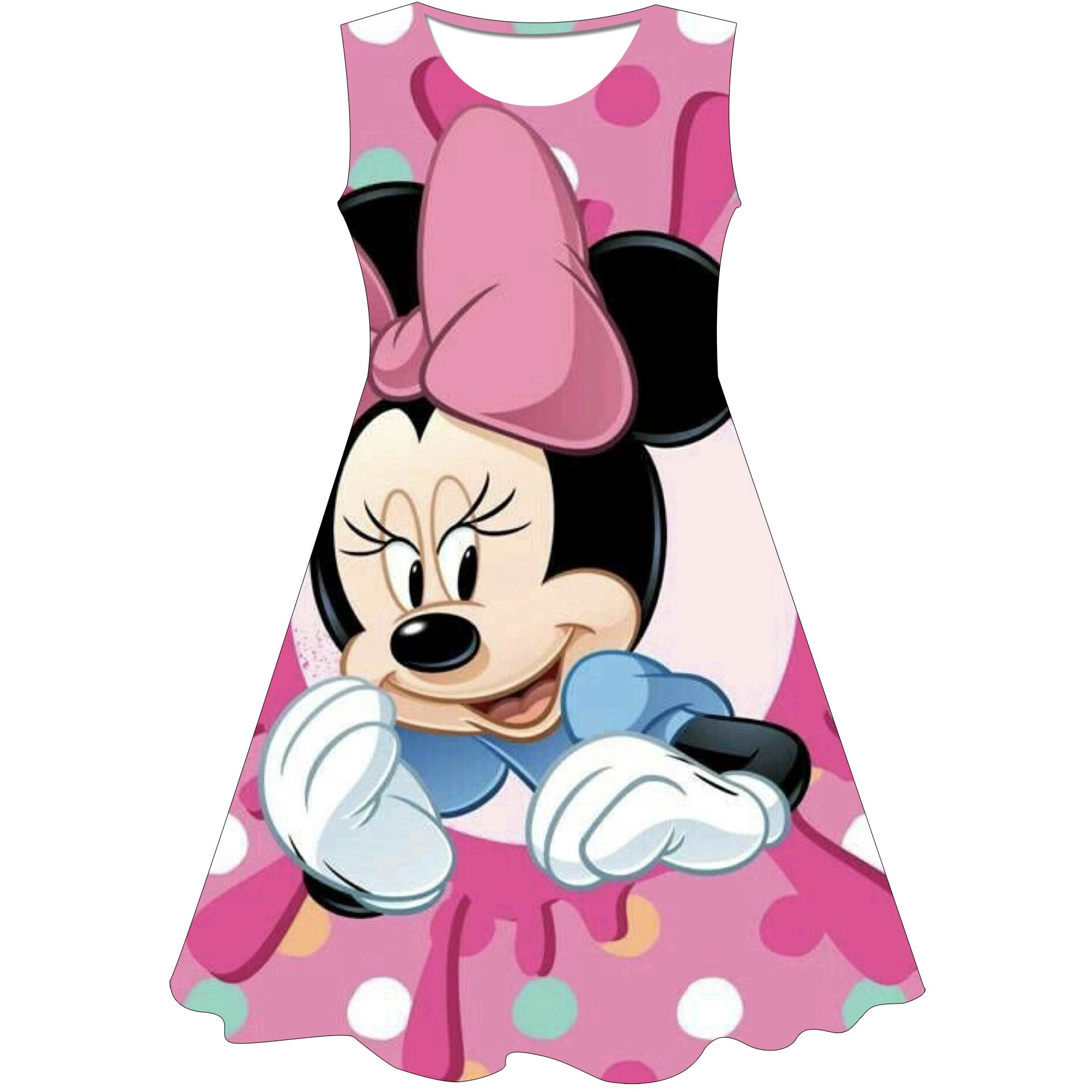 Vestidos de verano de Minnie Mouse, ropa para niños, trajes para niñas ...