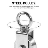 WHAMVOX Swivel Pulley Stainless Steel Rotation Wheel Heavy Duty ...