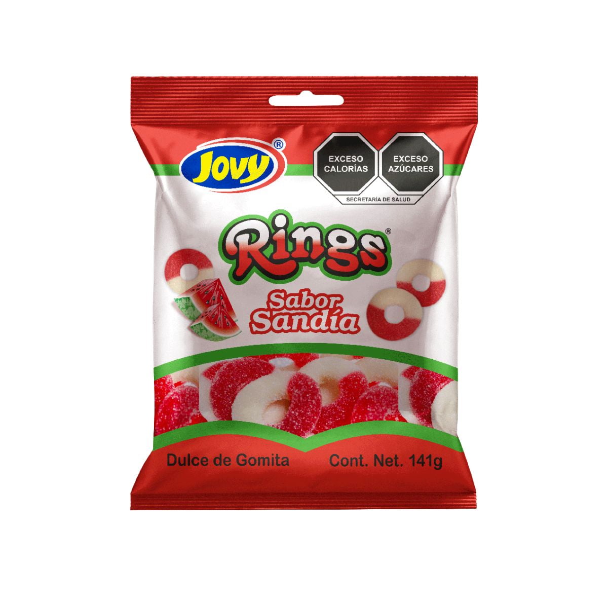 1kg Aro Gomita Rings Sabor Sandia Jovy Rueda Acido Dulce Suave Snack Niños Piñata Dulcero Fiesta ...