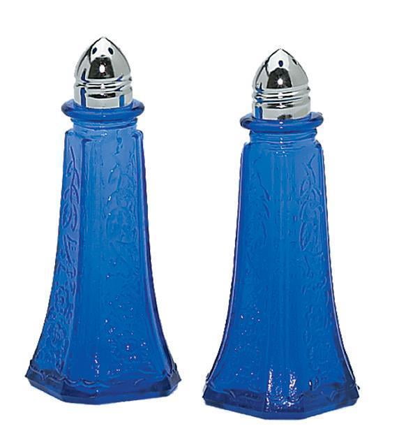 Blue Glass Salt & Pepper Shaker Set - Walmart.com