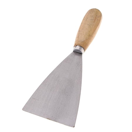 Wooden Handle with Steel Scraper Putty Scraper for Spackling, Spreading ...