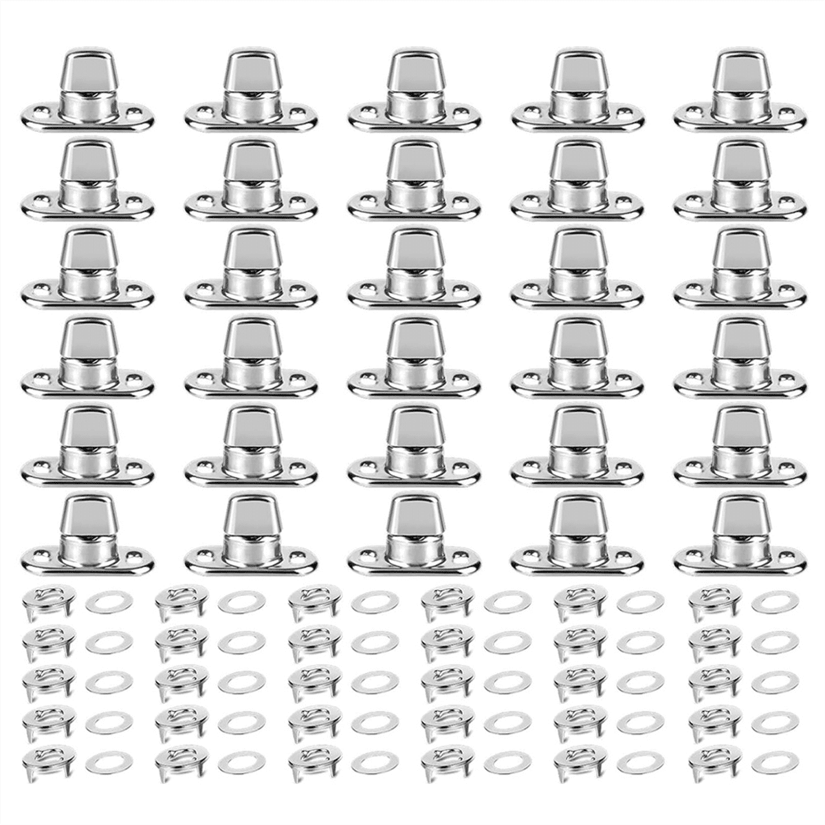 30 Piece Set Grade Twist Lock Fasteners Turn Button Eyelet , Mounting ...